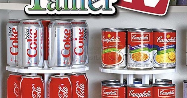 Can Tamer Rotating Can Food And Drink Organizer