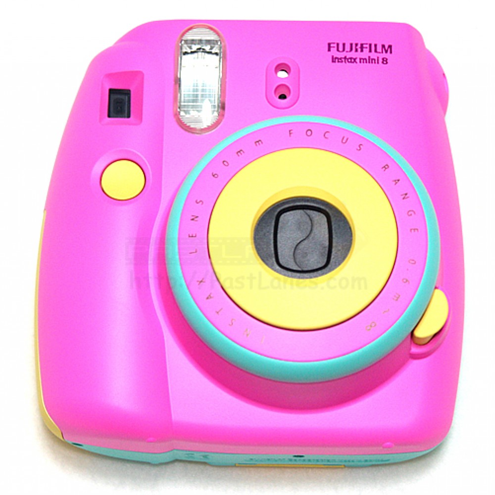 Instax Mini 8 Camera (Pink-Blue-Yellow Mixed)