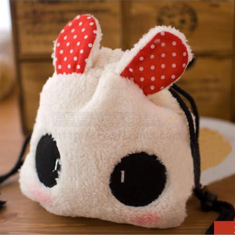 Rabbit Fluffy Pouch Bag