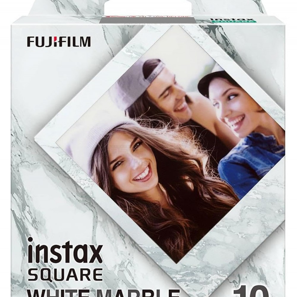 Fujifilm Instax SQUARE Film (White Marble)