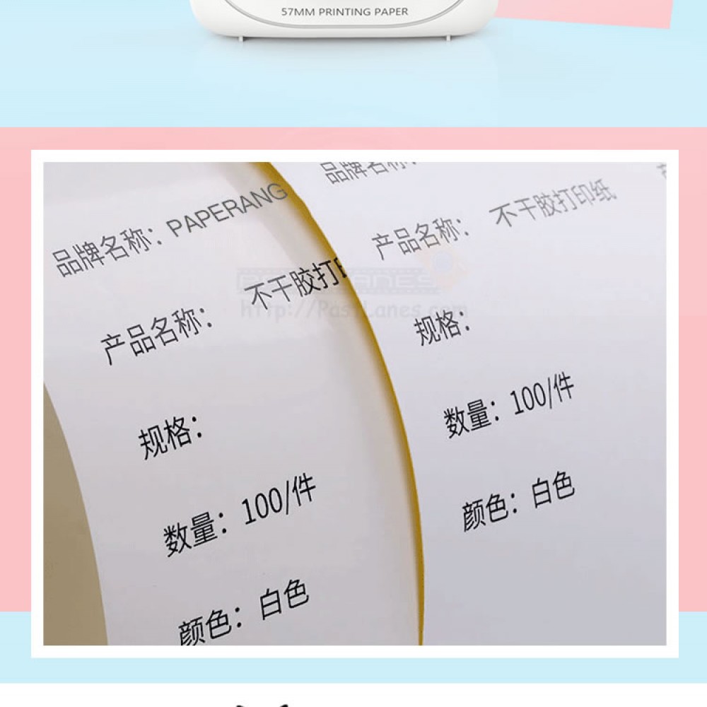 Original Paperang Sticker Thermal Paper (3 Rolls) For Paperang ...