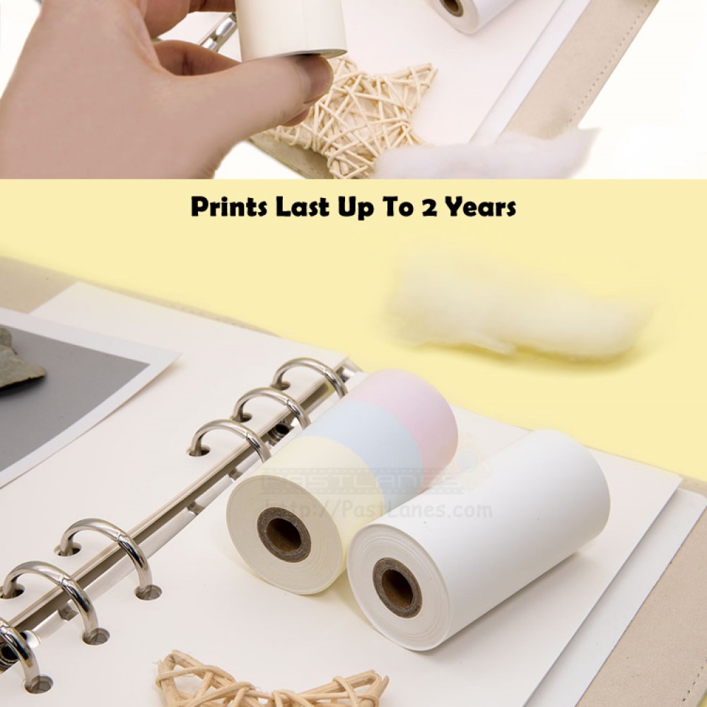 Original Paperang Rainbow Thermal Paper (3 Rolls) For Paperang ...