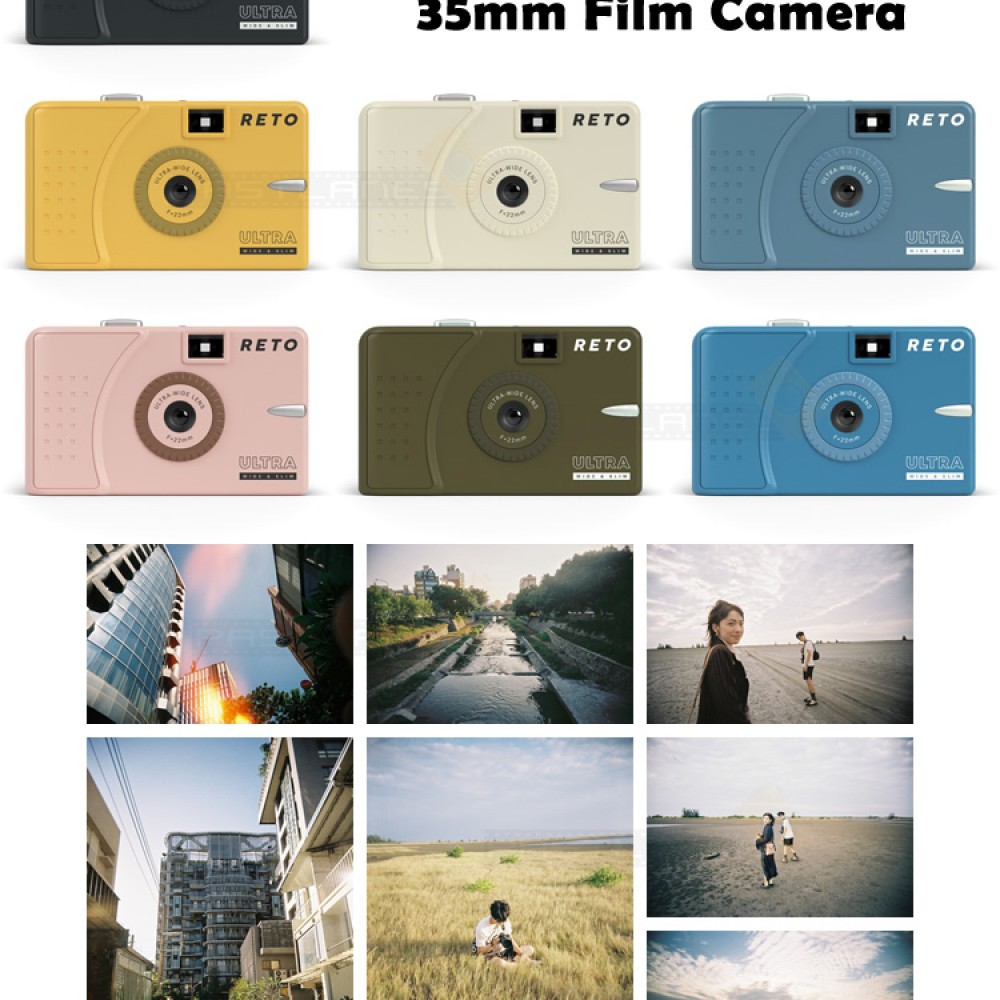 RETO Ultra Wide & Slim 35mm Film Reusable Camera