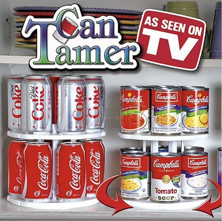 Can Tamer Rotating Can Food And Drink Organizer